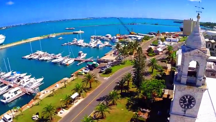 Video: Aerial View Of Royal Naval Dockyard - Forever Bermuda