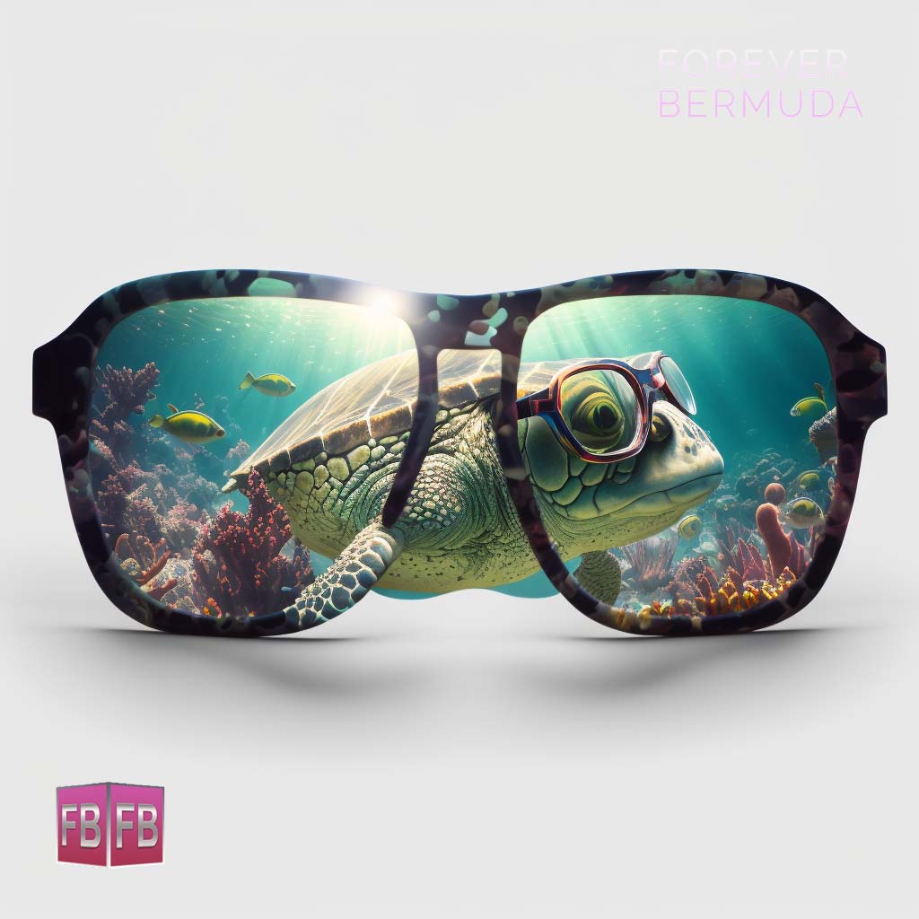 Virtual Art Photo Gallery | Turtles & Sunglasses - Forever Bermuda